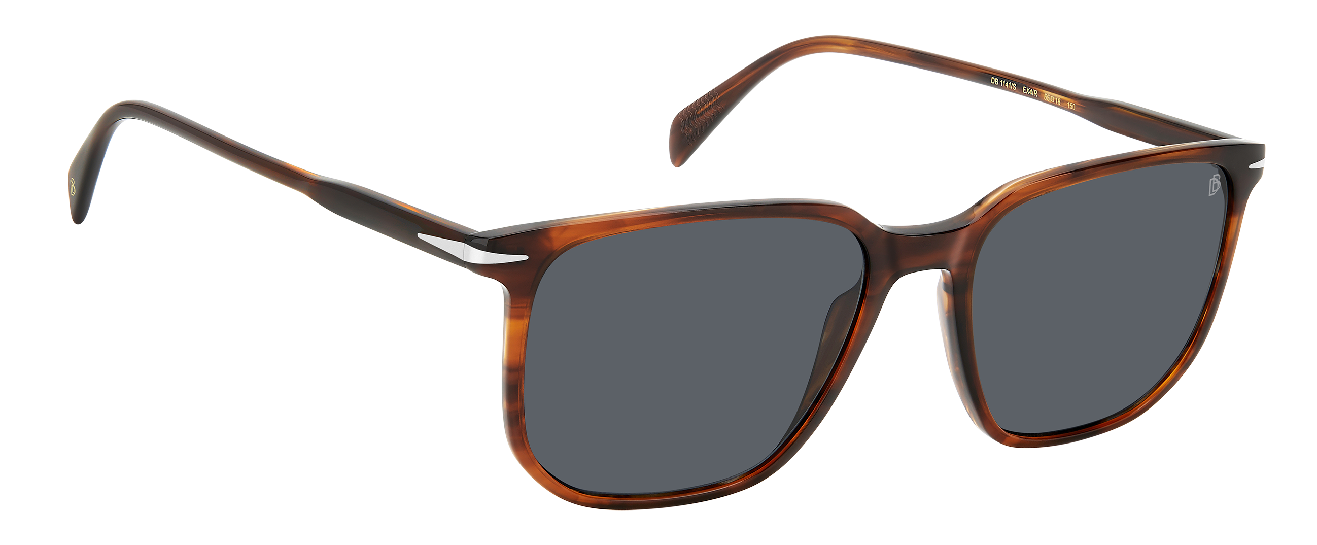DB 1141/S - Brown Horn - Grey - 206611 – EYEWEAR by DAVID BECKHAM
