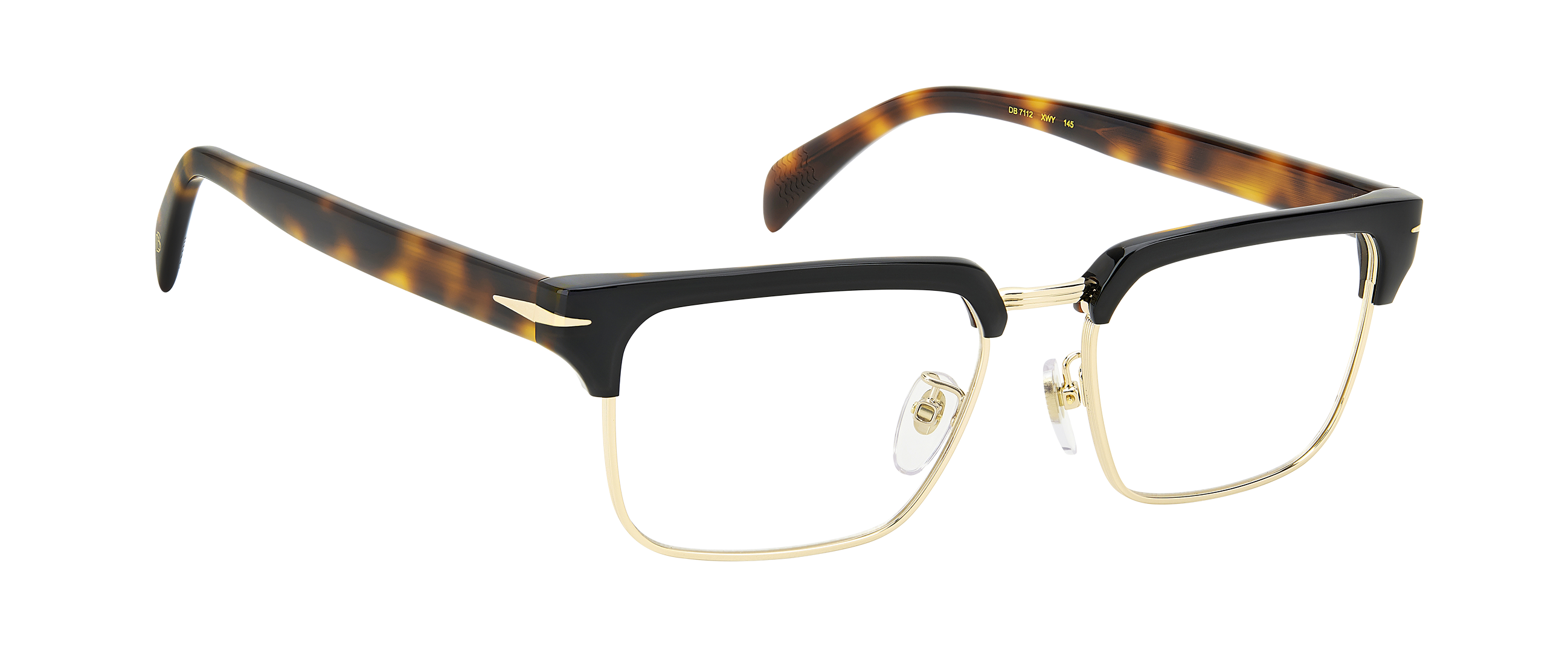 DB 7112 - Black Havana Gold - Frames - 107373 – EYEWEAR by DAVID BECKHAM