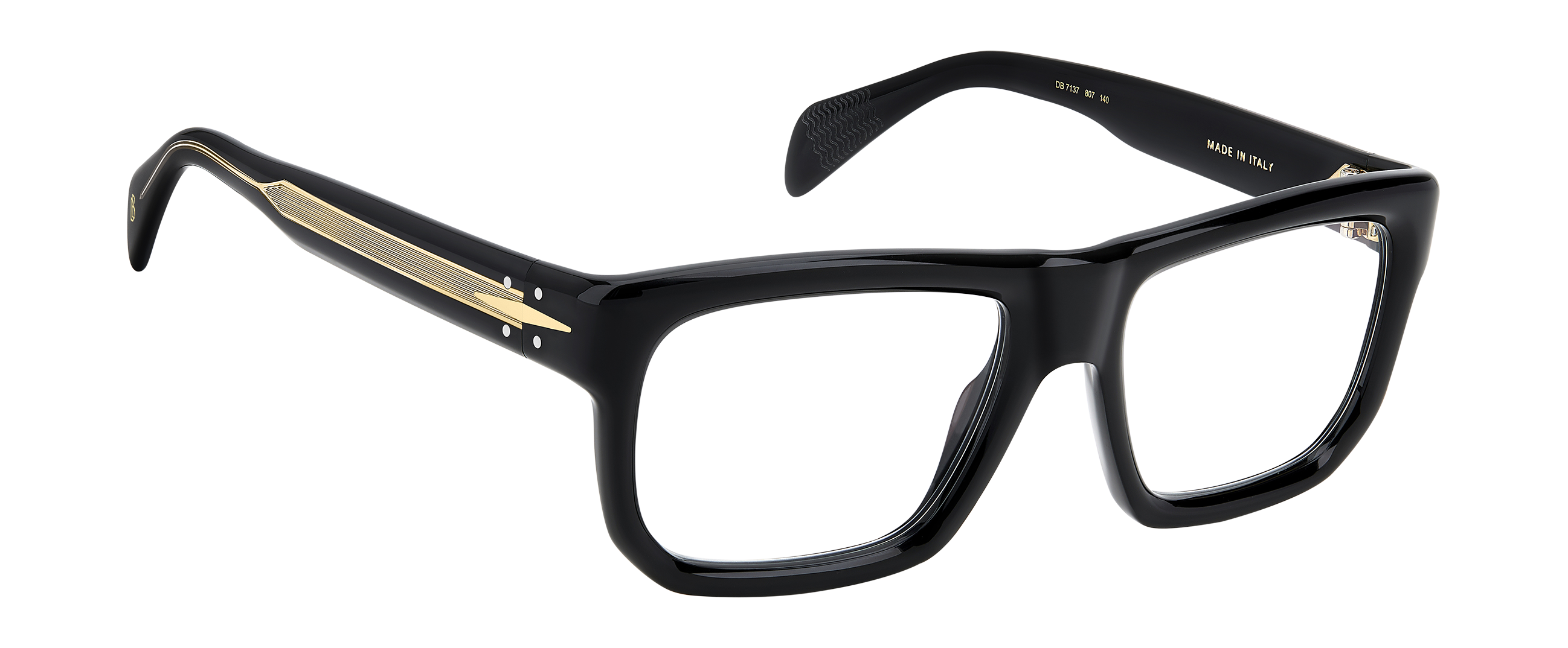 DB 7137 - Black - Blue Mirror – EYEWEAR by DAVID BECKHAM