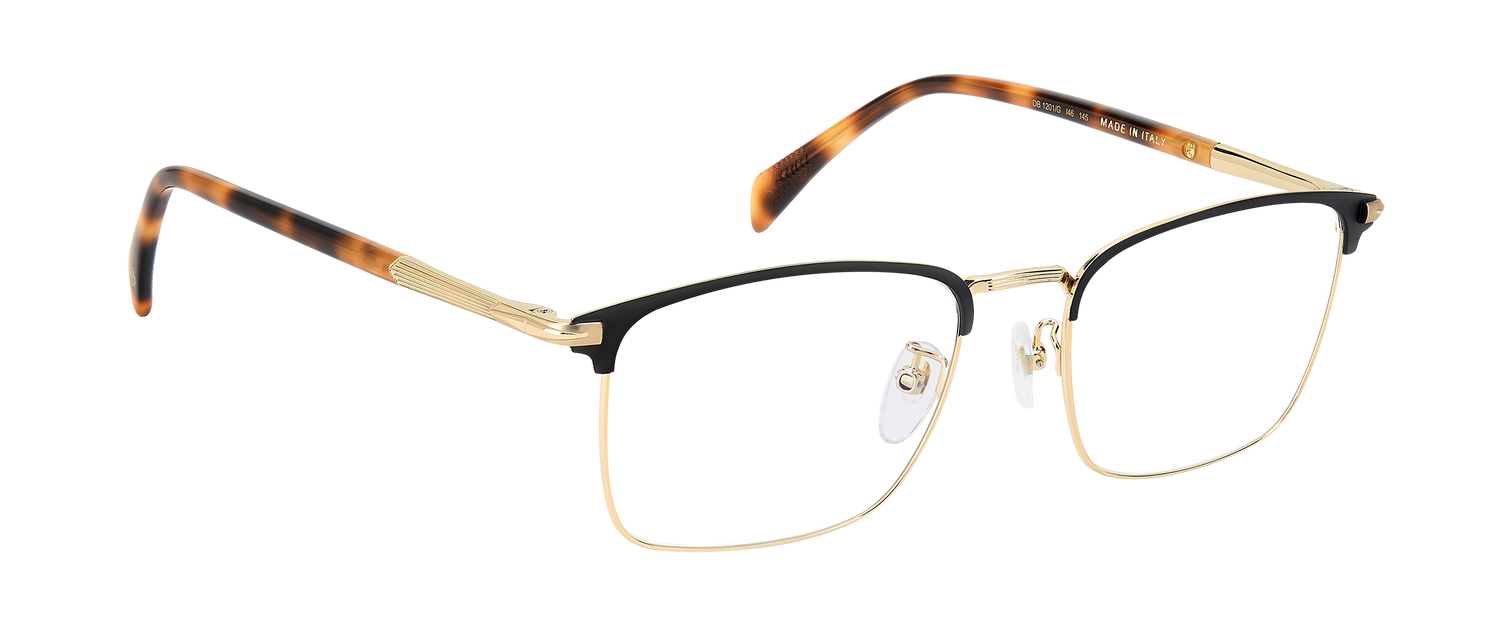 DB 1201/G - Matte Black Gold - Frames – EYEWEAR by DAVID BECKHAM